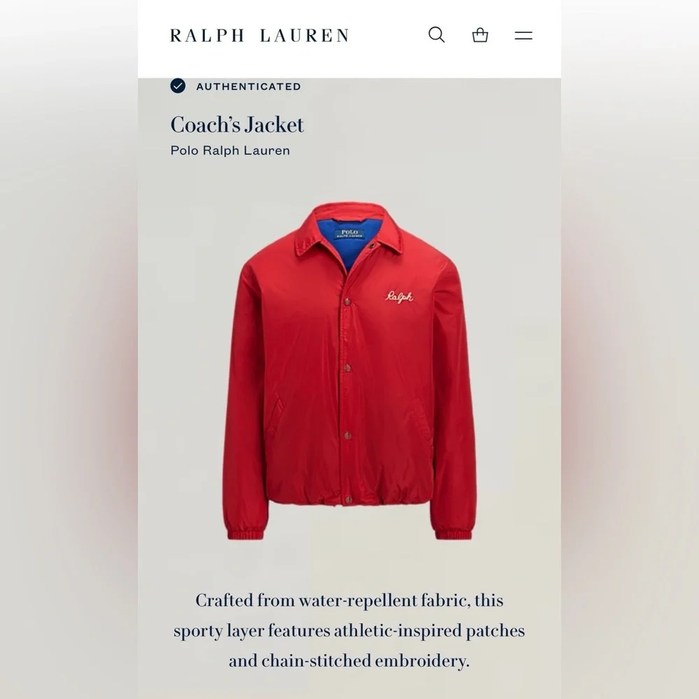 Polo Ralph Lauren | Jackets & Coats | Polo Ralph Lauren Coach Ny State ...